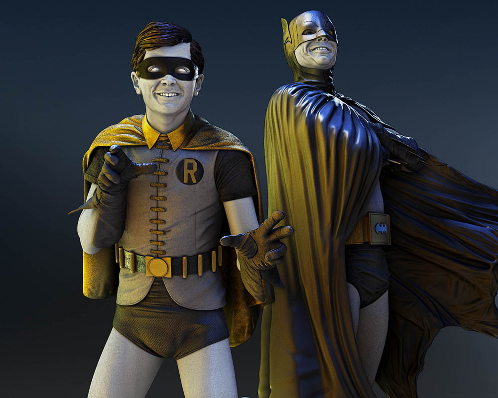 Batman & Robin 60s – Diorama - Klaxium