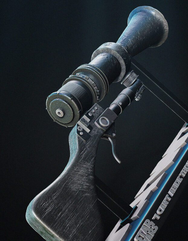 Jawa Blaster Weapon 3D Printed Collectible | Klaxium