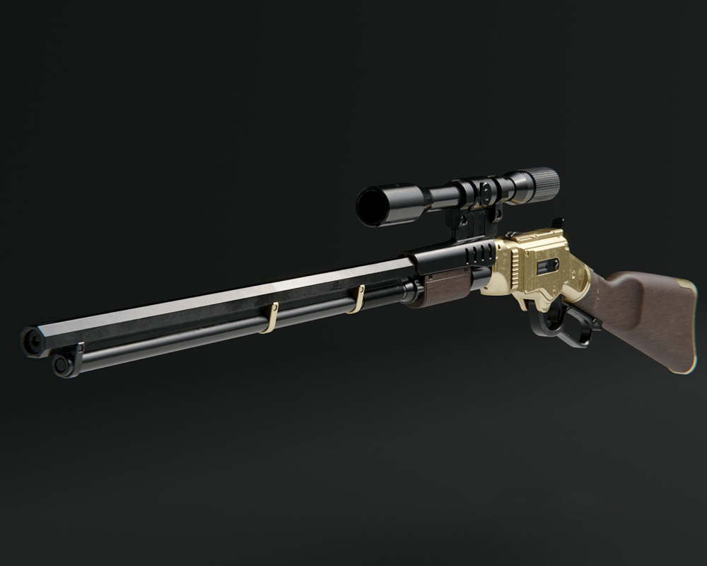 Mandalorian Repeater Blaster 3D Printed Collectible | Klaxium