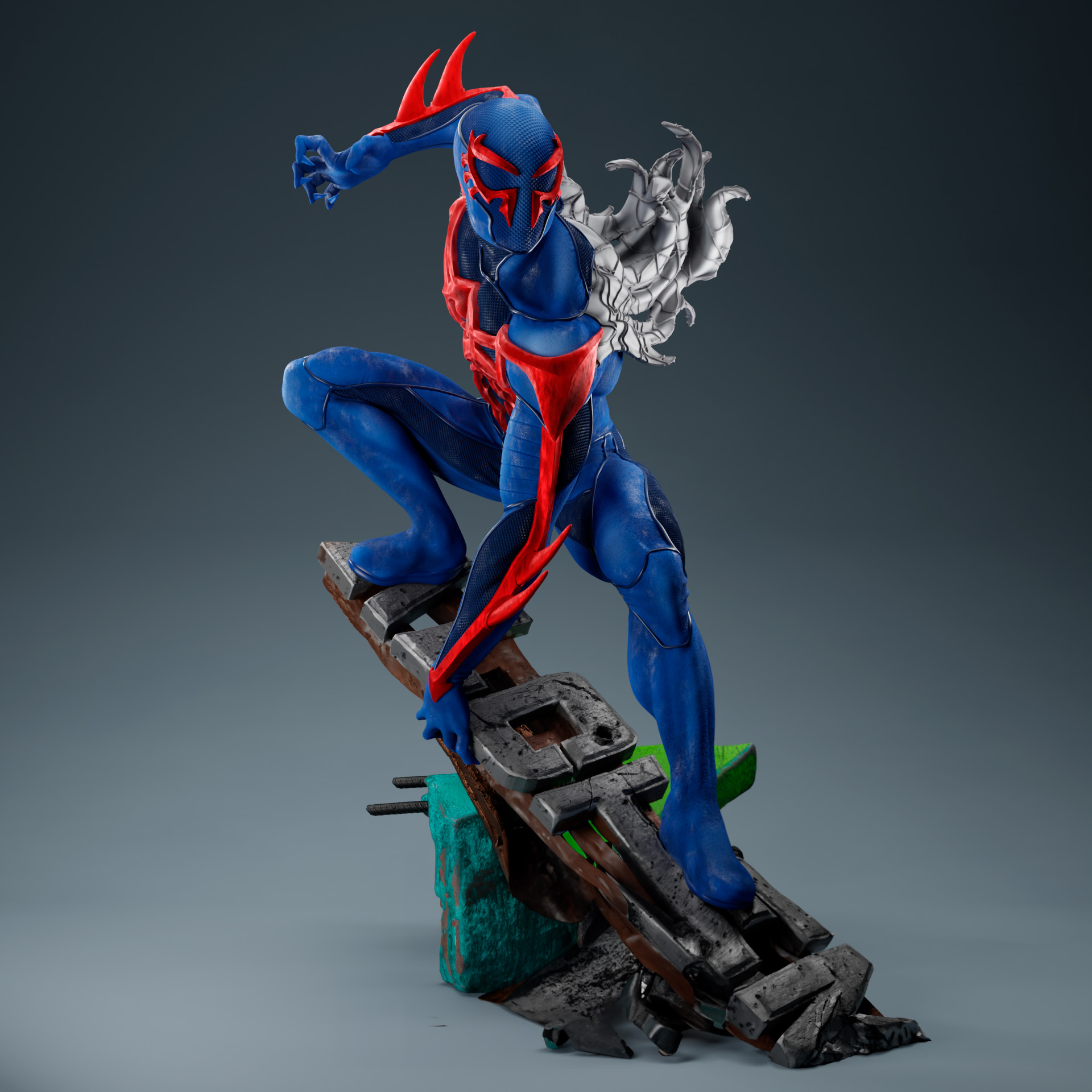 Spider Man 2099 – Sculpture – Klaxium