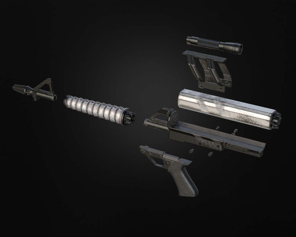Spaceballs Trooper Weapon 3D Printed Collectible | Klaxium